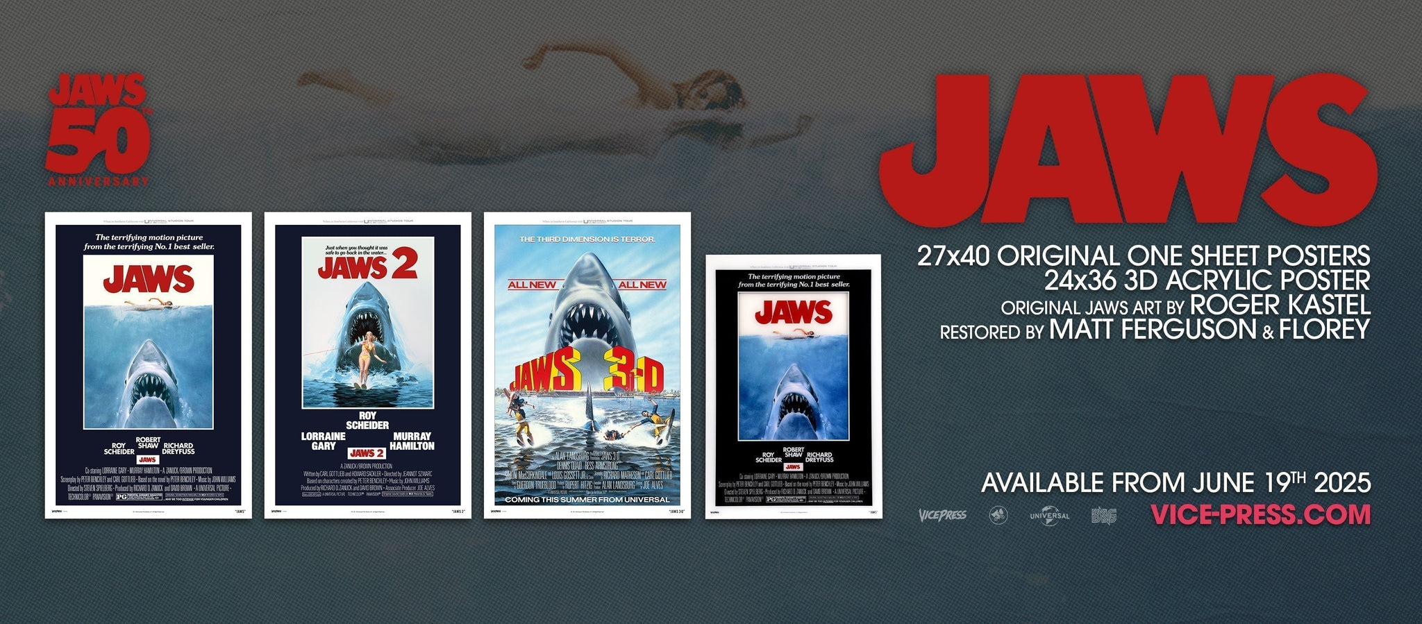 Jaws 50th Anniversary Collection Vice Press