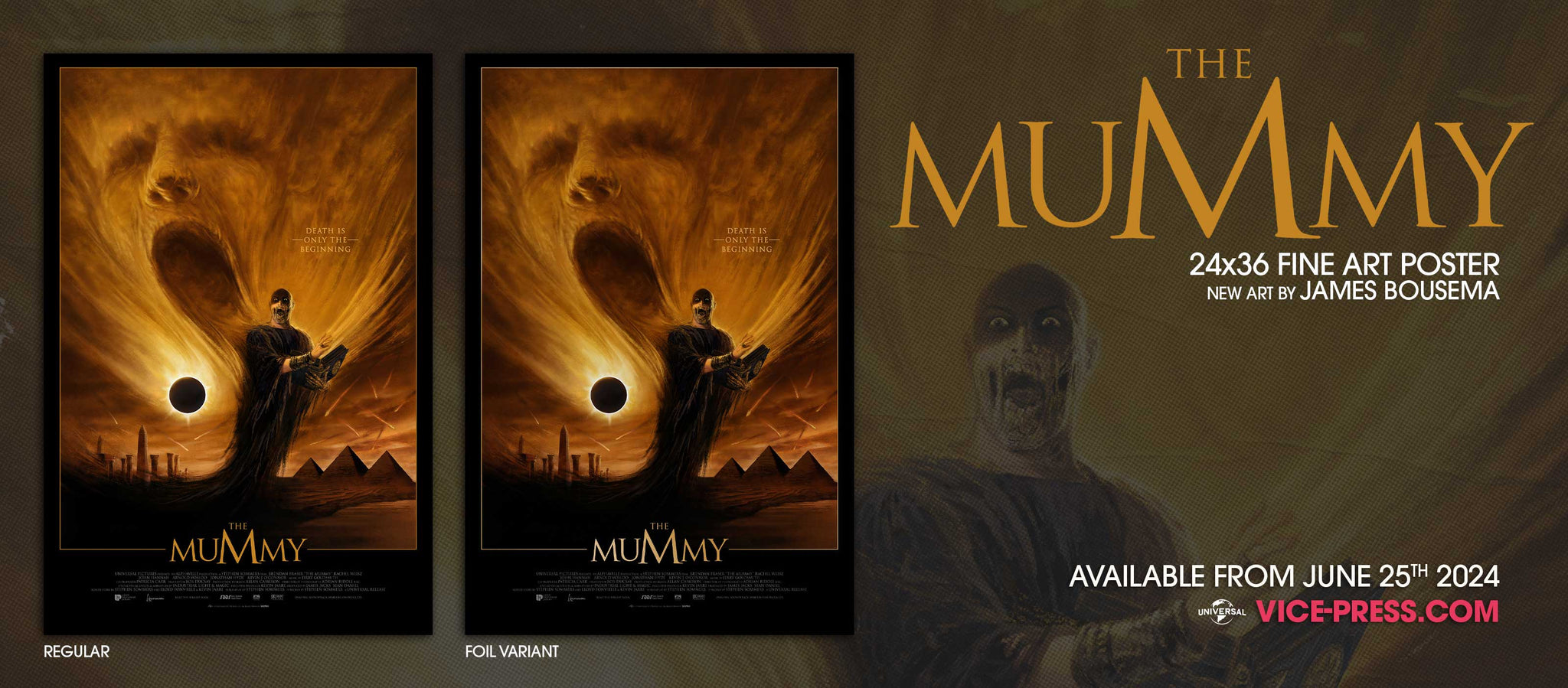 The Mummy (1999) Movie Poster By James Bousema | Vice Press