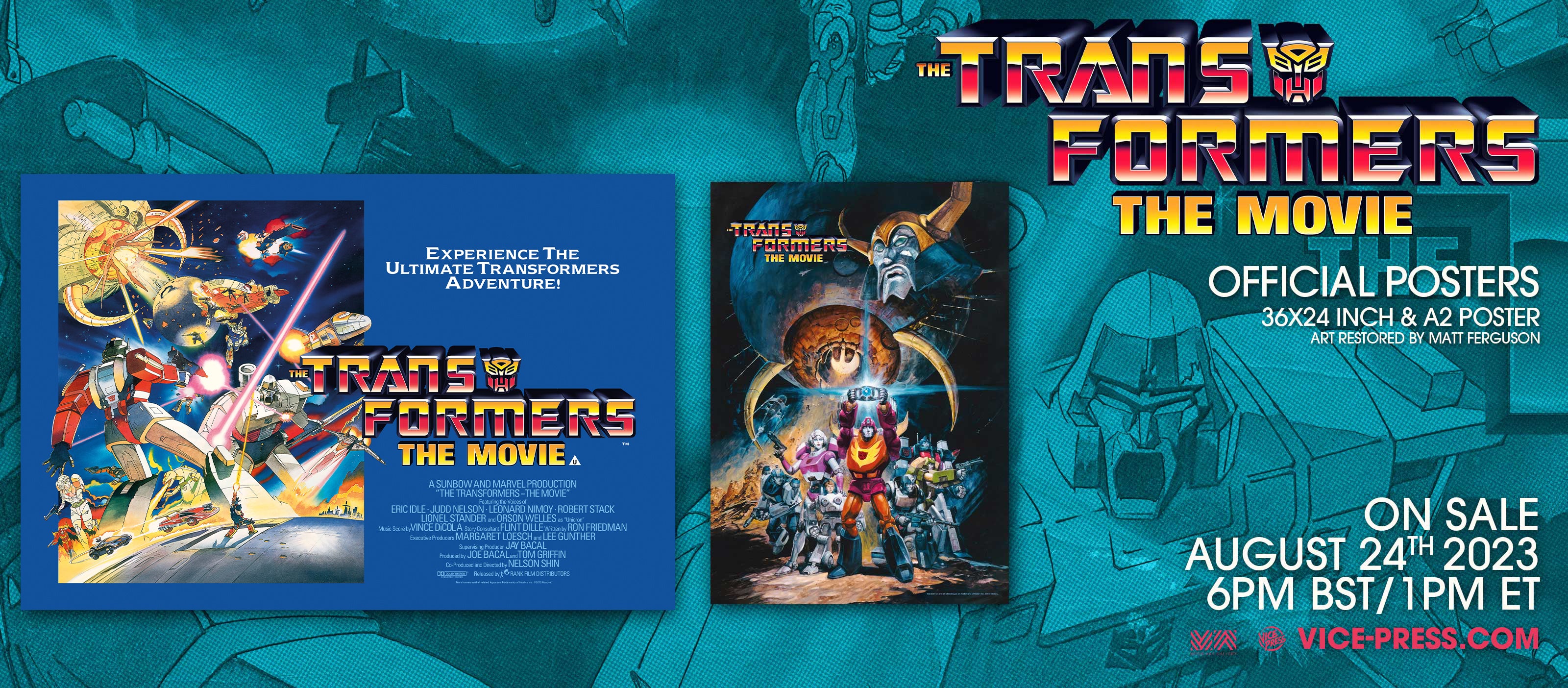 The Transformers: The Movie - Original Poster | Vice Press