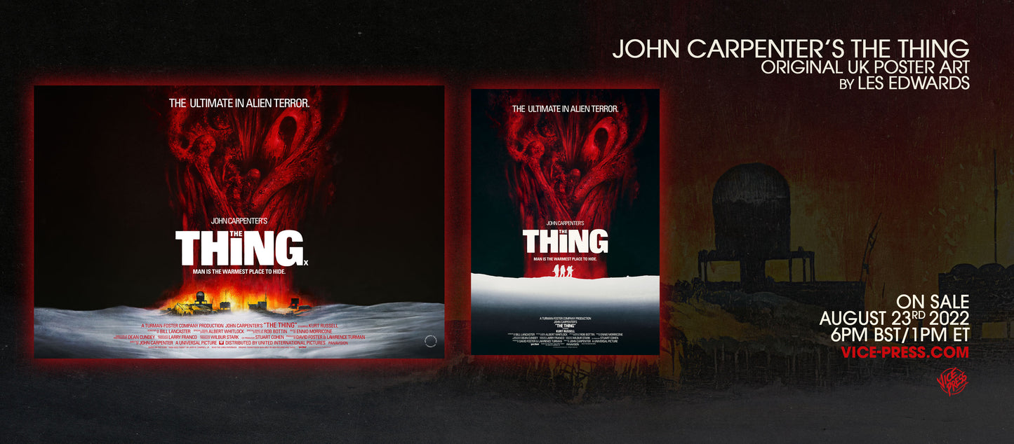 John Carpenter's The Thing, 40th Anniversary Posters By Les Edwards ...