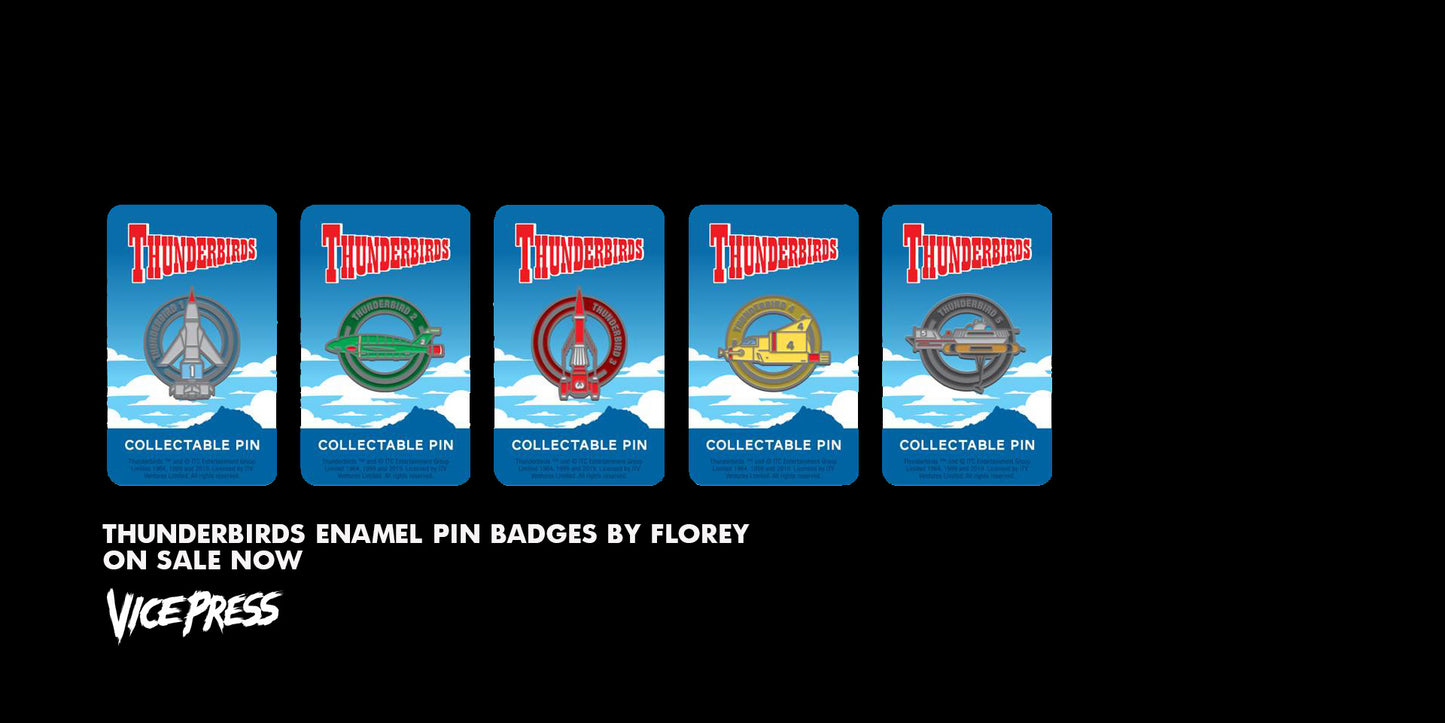 Thunderbirds Limited Edition Pins by Florey – Vice Press
