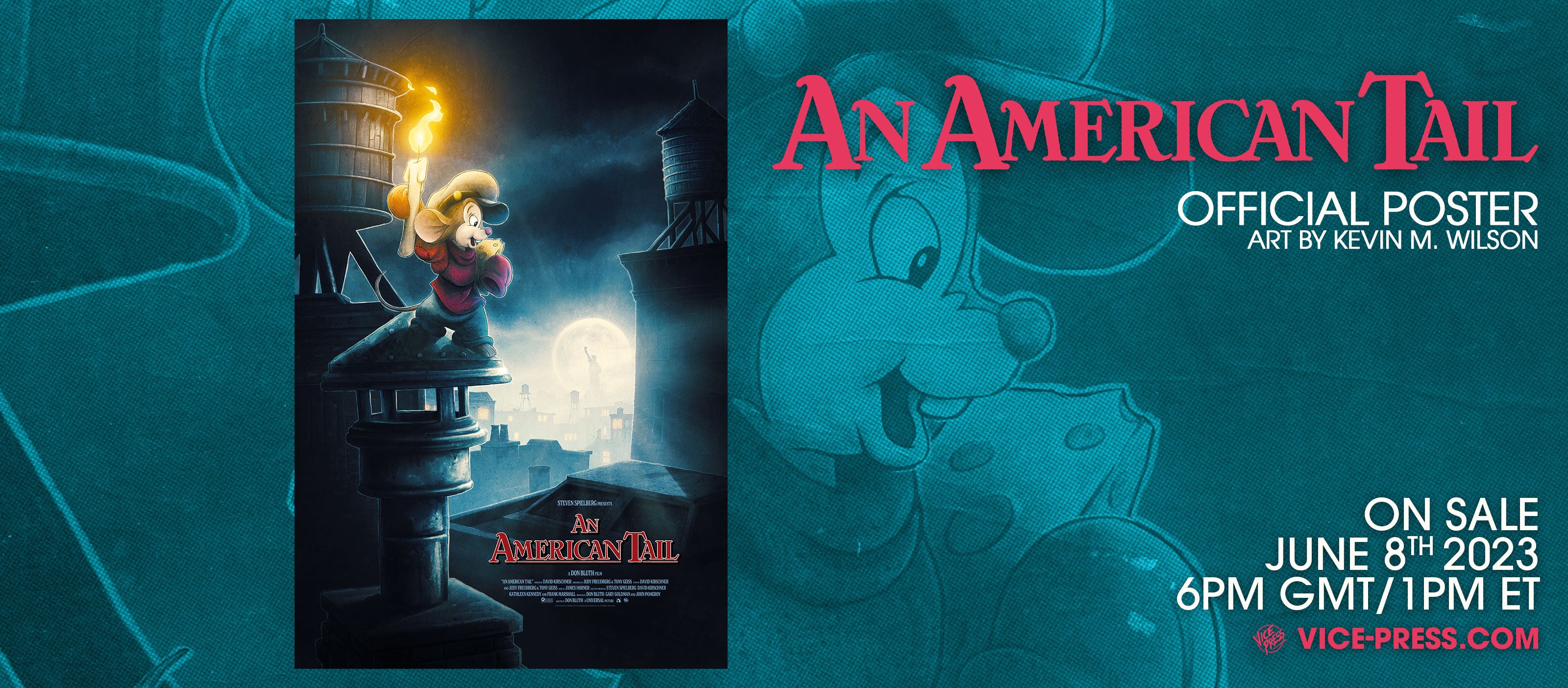 An American Tail - Movie Poster by Kevin Wilson | Vice Press
