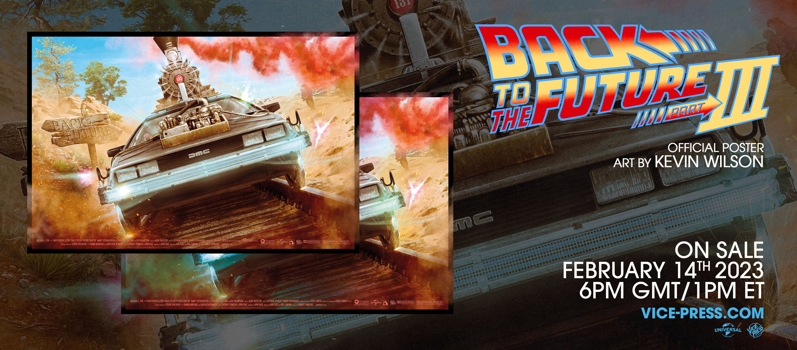 Back To The Future Part III Movie Poster - Kevin Wilson | Vice Press