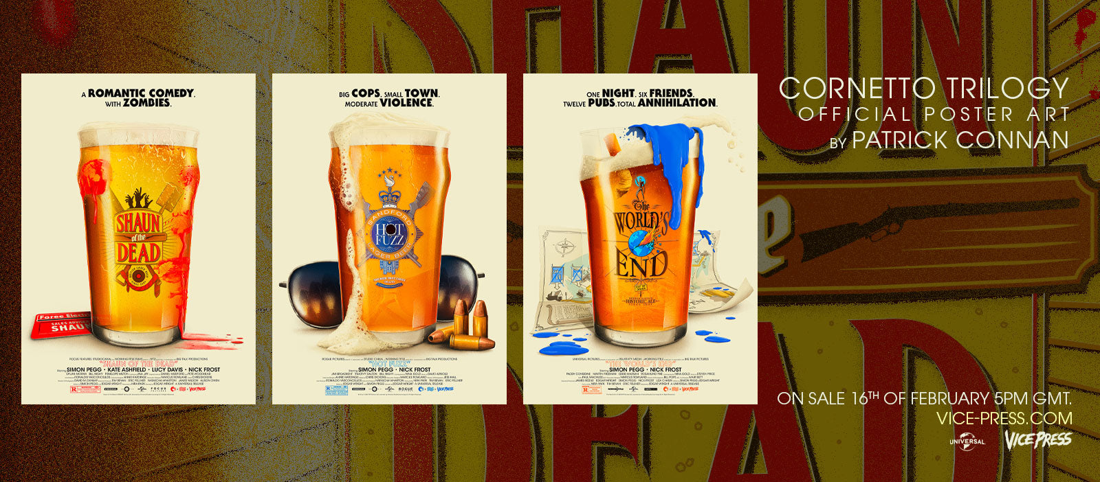 Vice Press Editions - Cornetto Trilogy by Patrick Connan