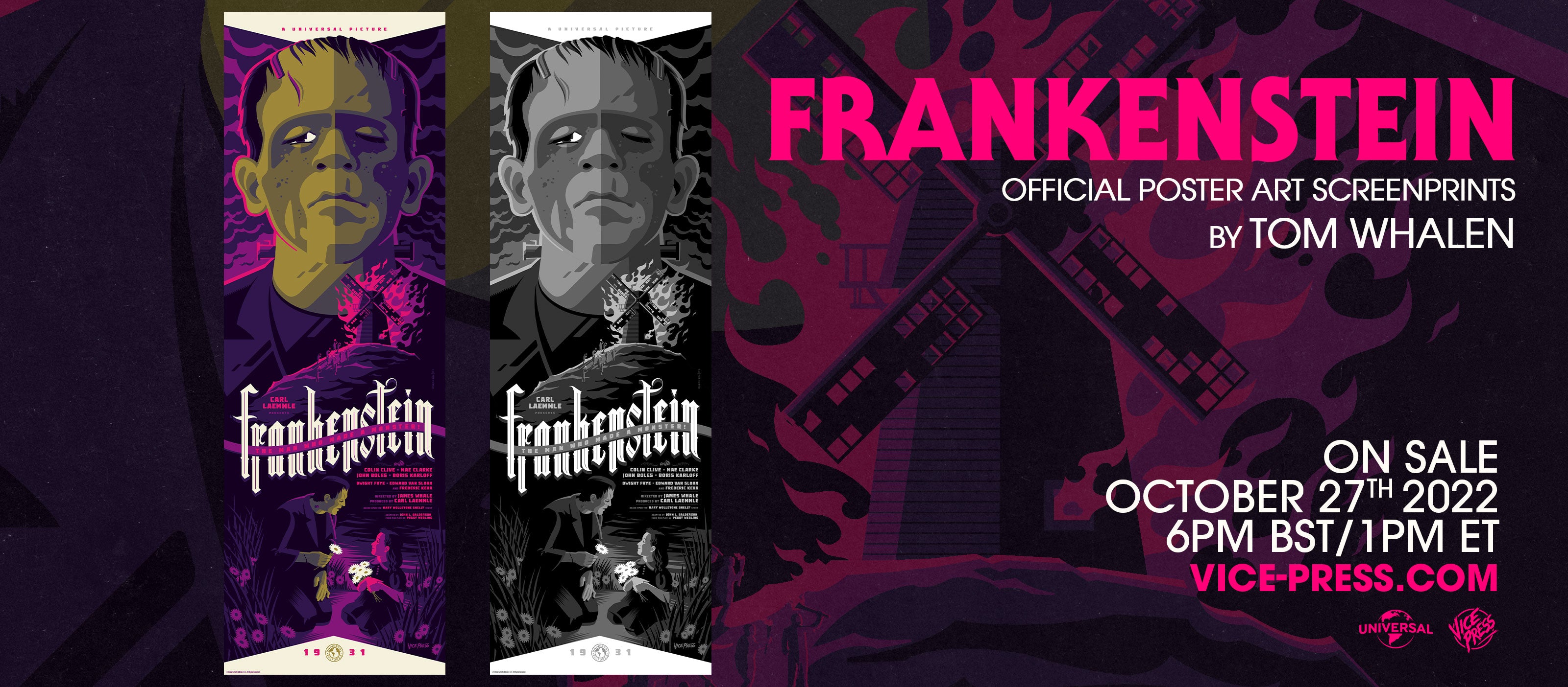 Frankenstein - Movie Posters By Tom Whalen | Vice Press
