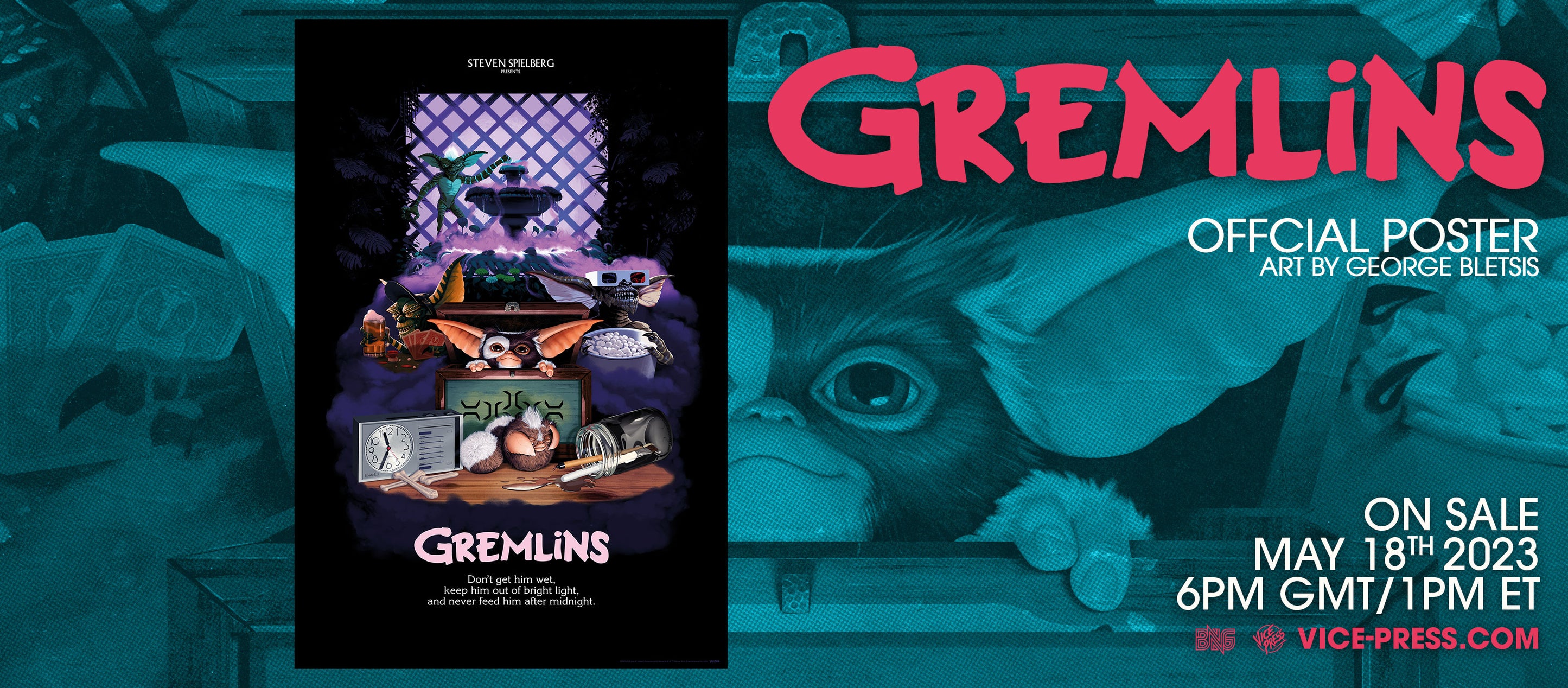 Gremlins Movie Poster By George Bletsis | Vice Press