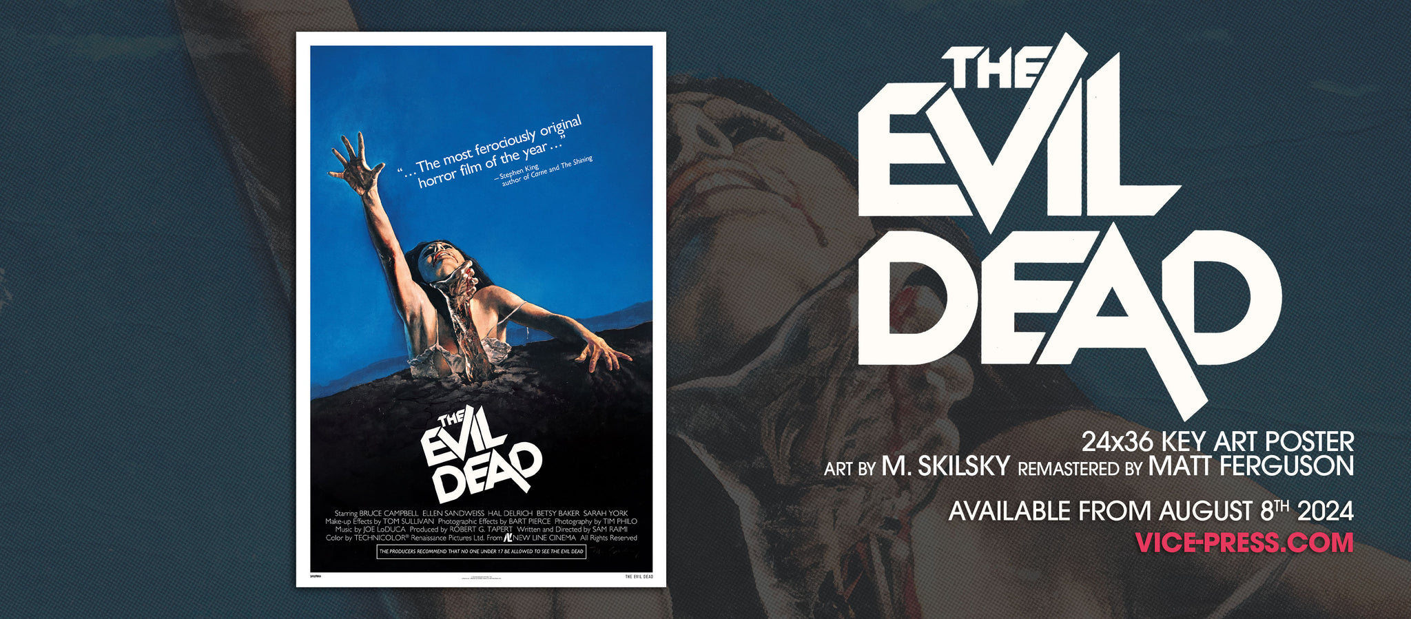 The Evil Dead - Original Theatrical Key Art Poster | Vice Press
