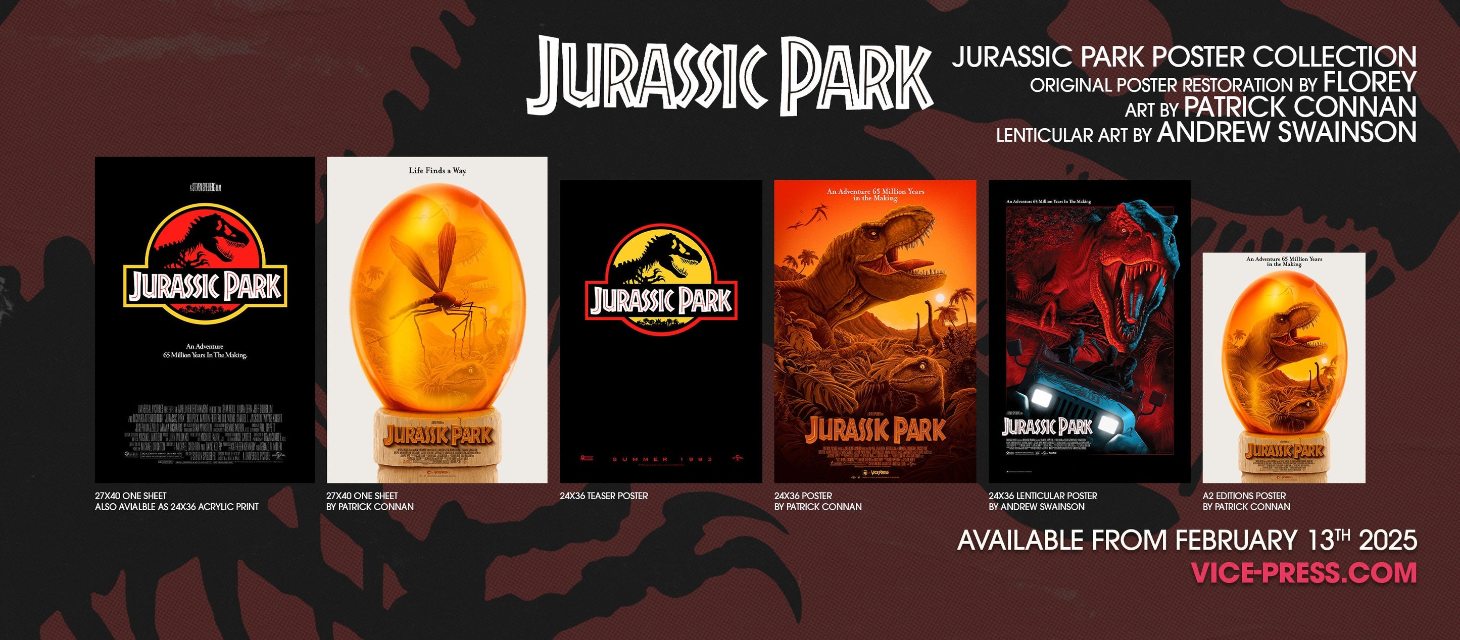 Jurassic Park Collection - Posters & 3D Panels | Vice Press