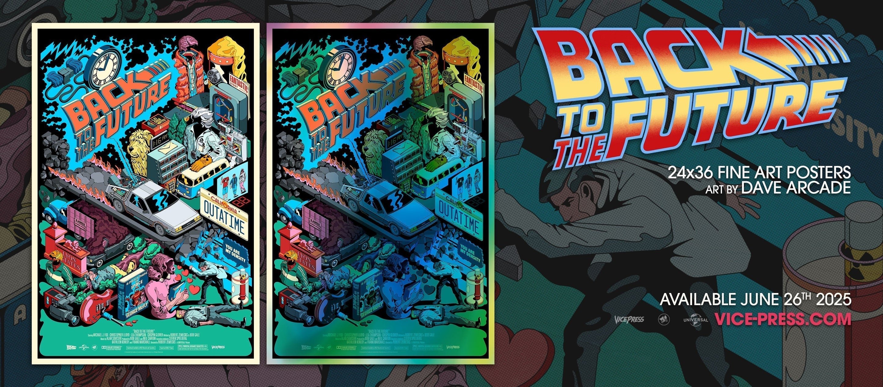 Back To The Future Poster By Dave Arcade | Vice Press