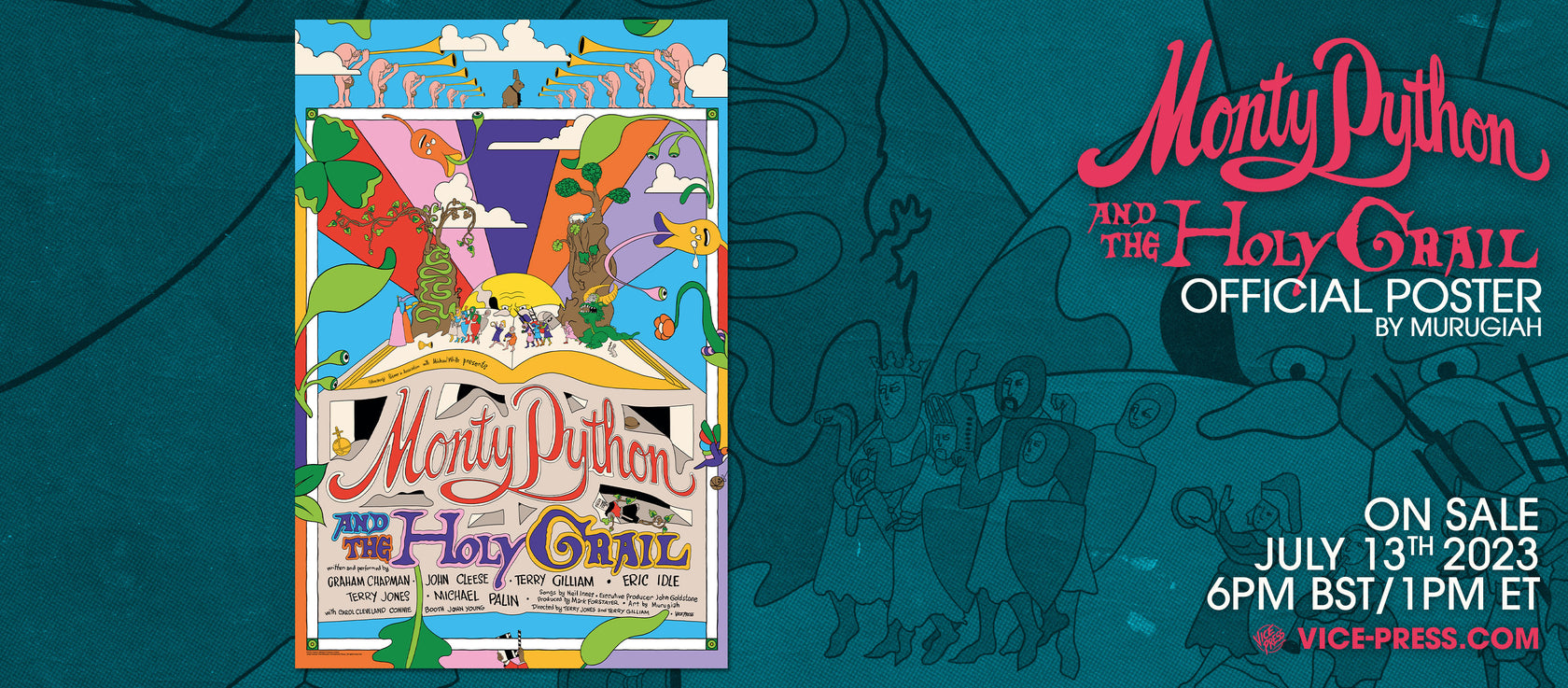 Monty Python & The Holy Grail - Poster by Murugiah | Vice Press