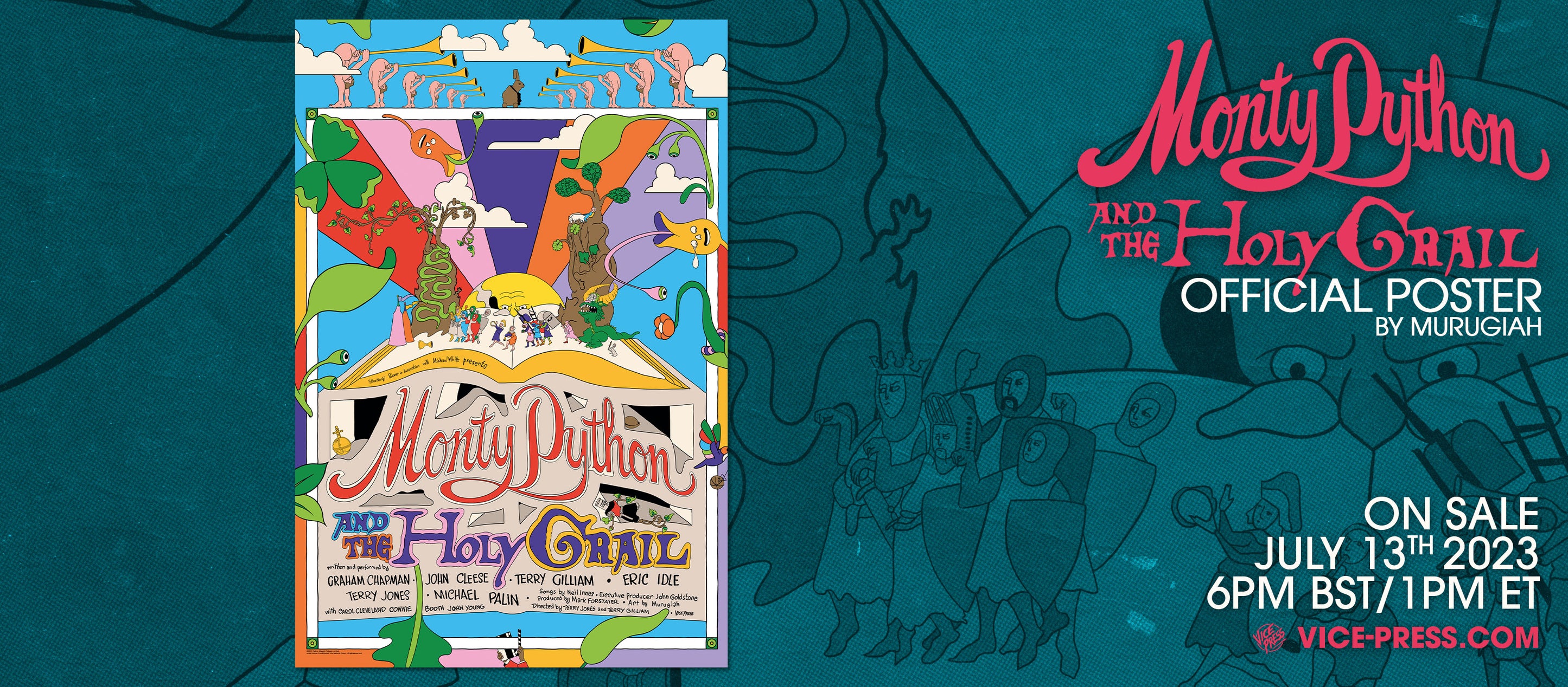 Monty Python & The Holy Grail - Poster by Murugiah | Vice Press