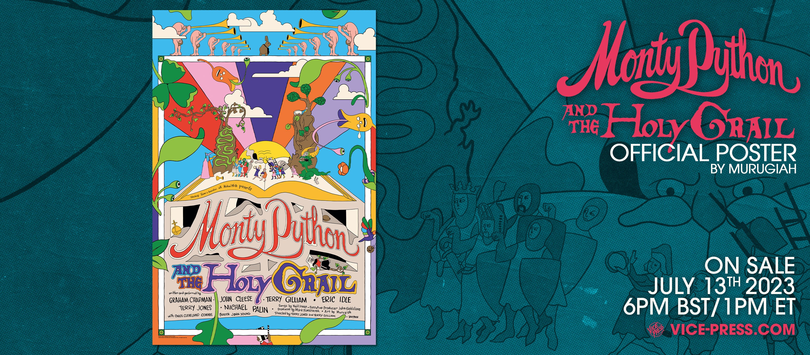 Monty Python & The Holy Grail - Poster by Murugiah | Vice Press