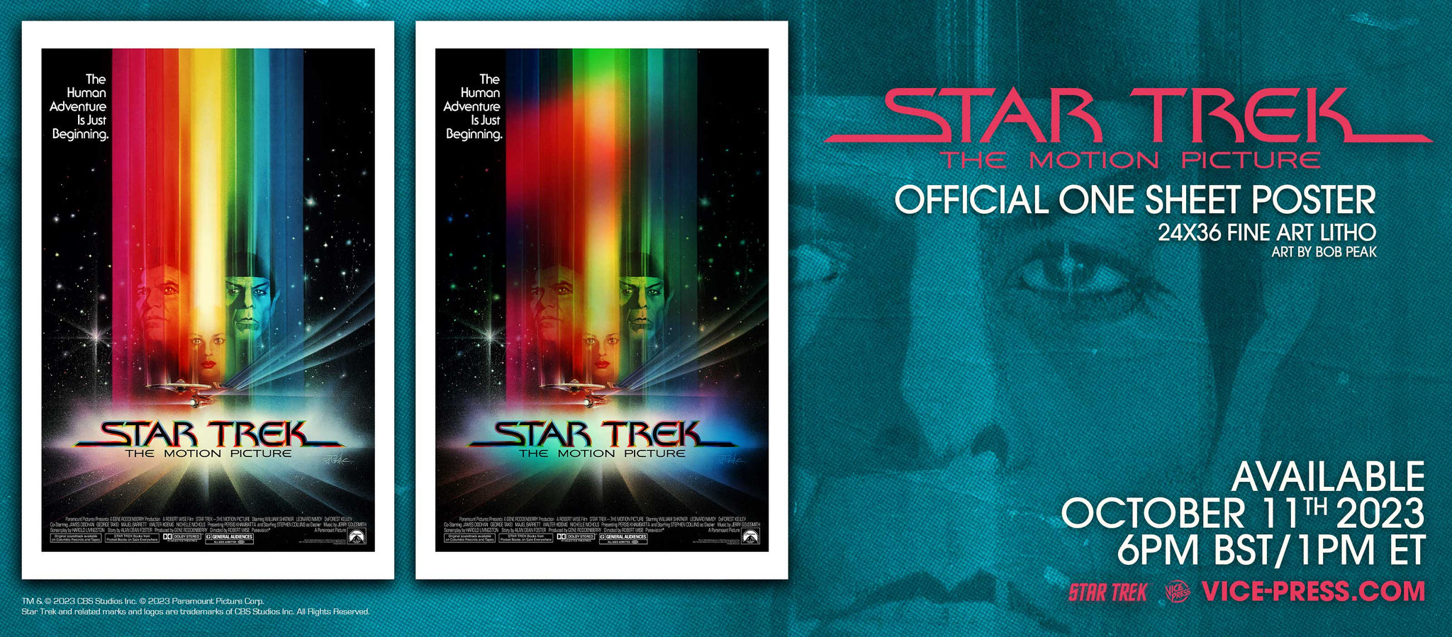 Star Trek: The Motion Picture - Poster By Bob Peak | Vice Press