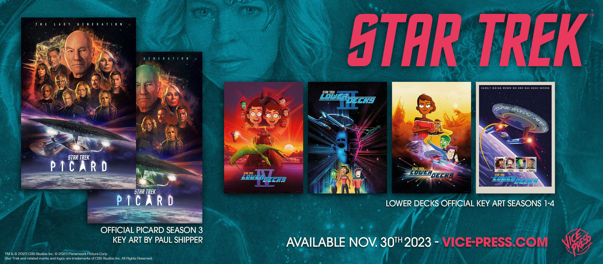 Star Trek: Picard & Lower Decks - Fine Art Prints | Vice Press
