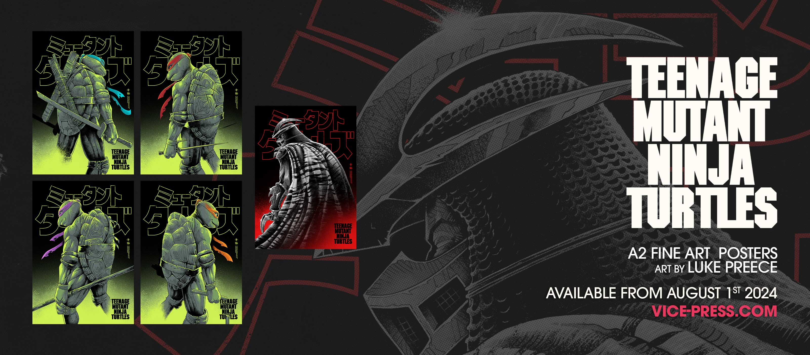 Teenage Mutant Ninja Turtles - Print Set By Luke Preece | Vice Press