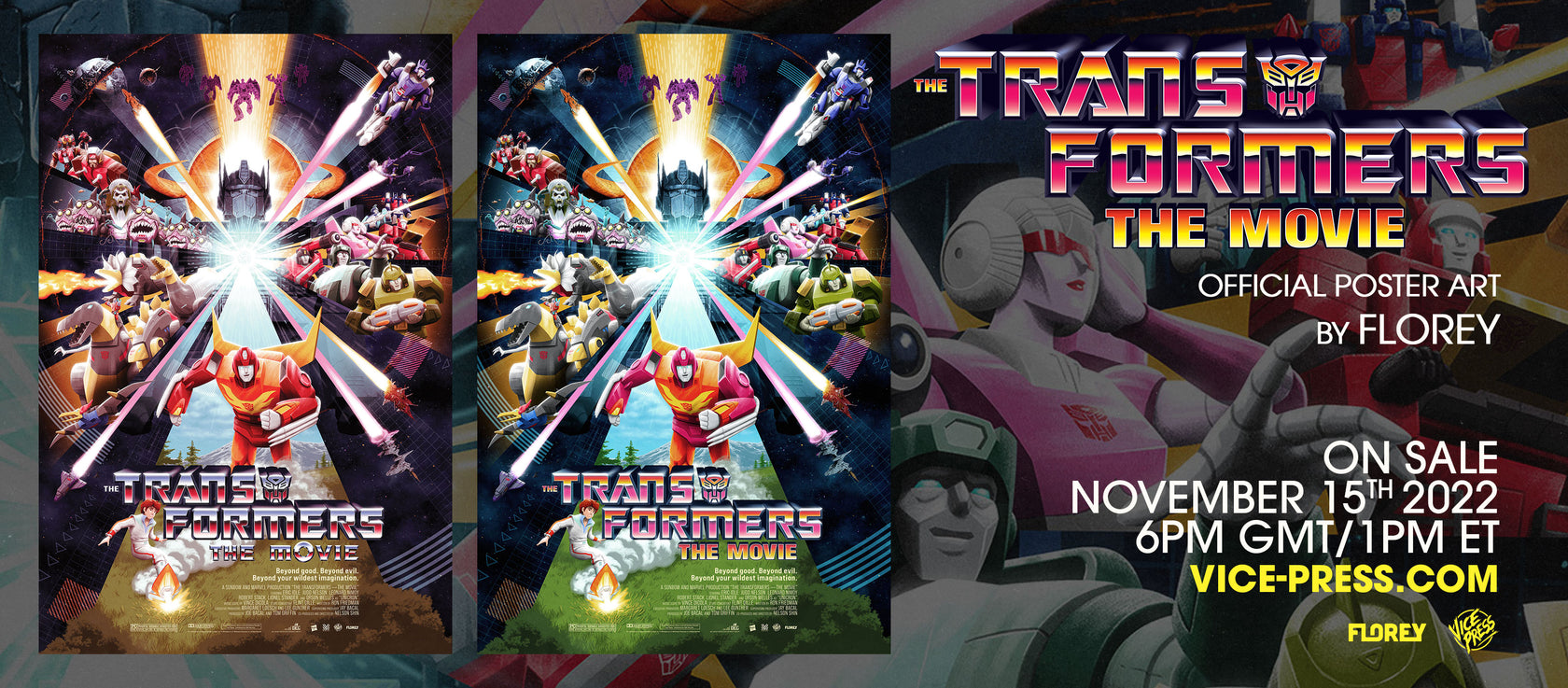 The Transformers The Movie Poster By Florey | Vice Press