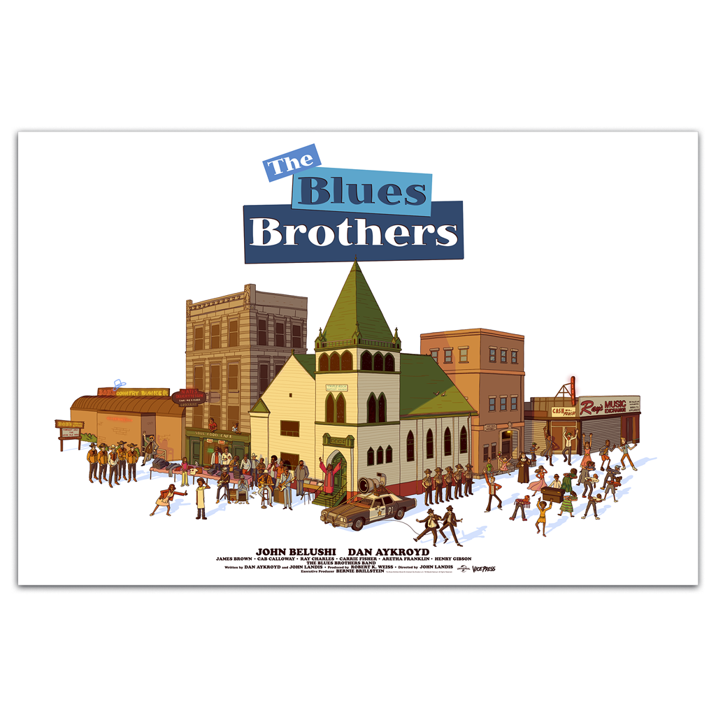 The Blues Brothers Poster By George Bletsis | Vice Press