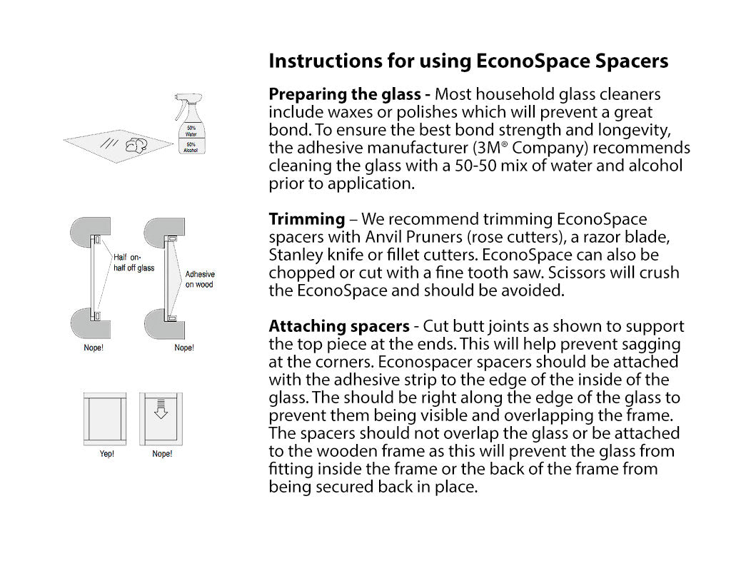EconoSpace Spacers - 1.5mm Clear – Vice Press