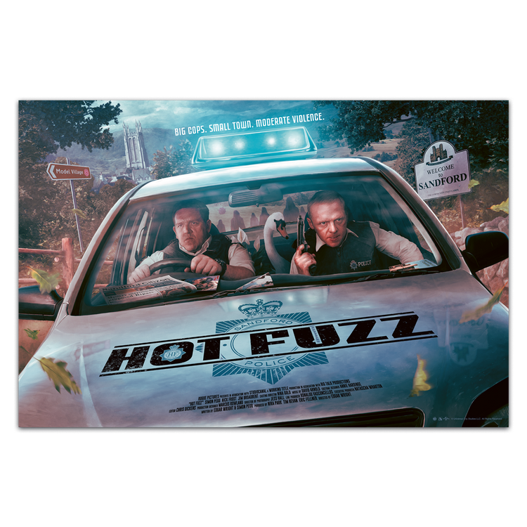 Hot Fuzz - Movie Poster by Kevin Wilson | Vice Press