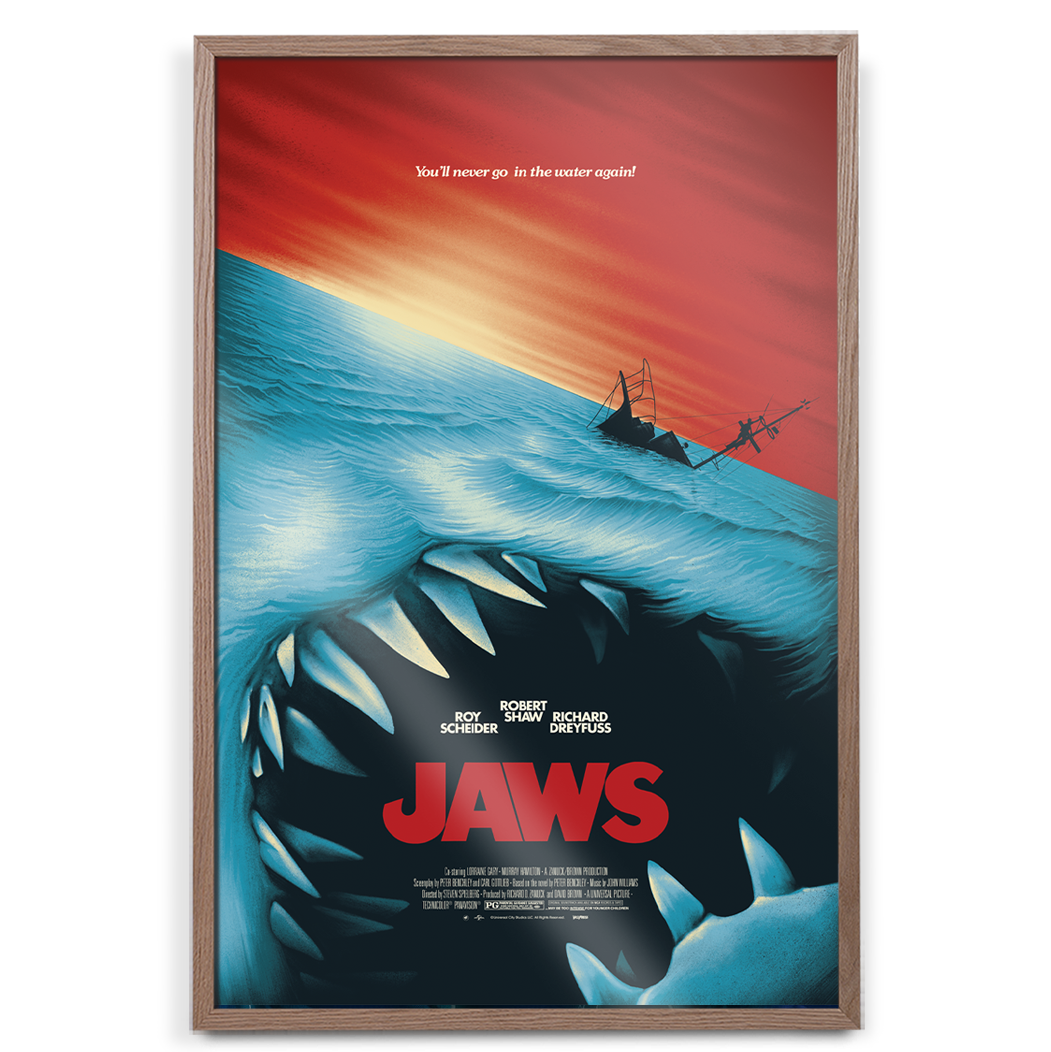Jaws - Movie Poster By Benedict Woodhead | Vice Press