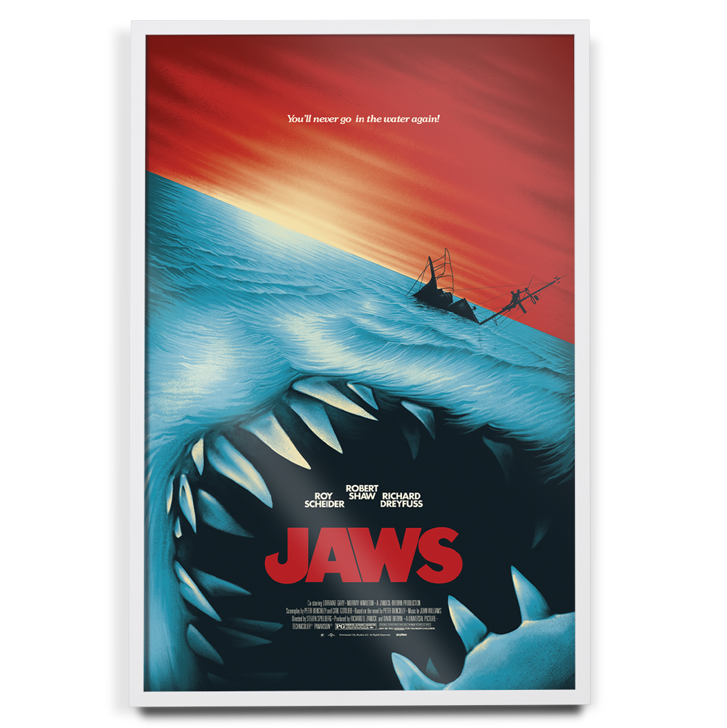 Jaws - Movie Poster By Benedict Woodhead | Vice Press