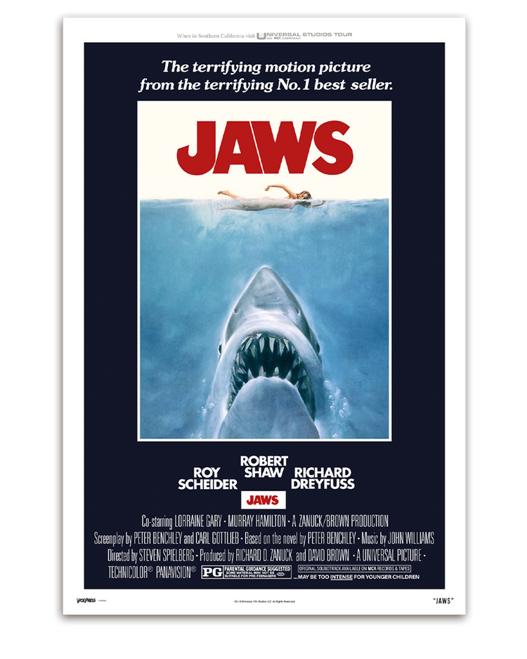 Jaws Theatrical Poster - One Sheet | Vice Press