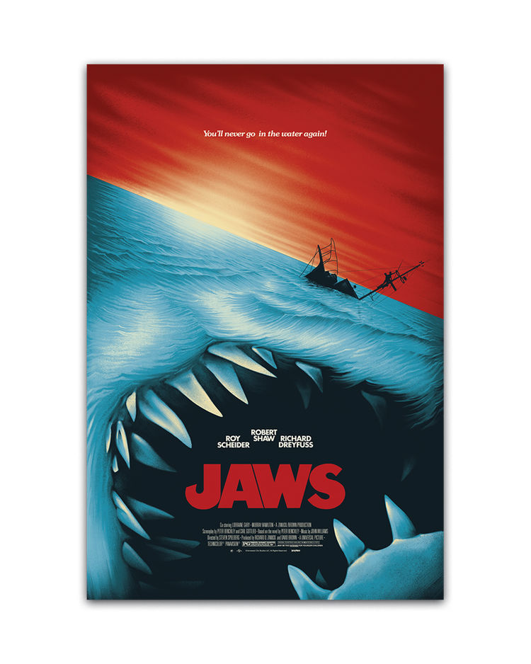 Jaws - Movie Poster By Benedict Woodhead | Vice Press
