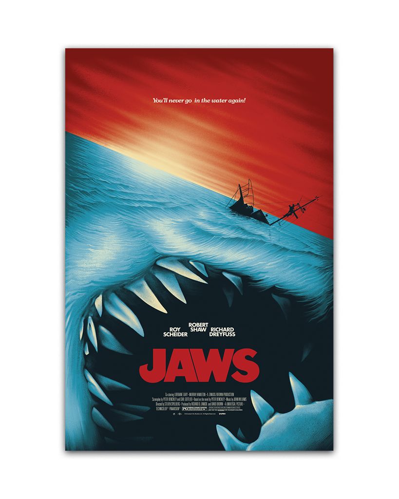 Jaws - Movie Poster By Benedict Woodhead | Vice Press