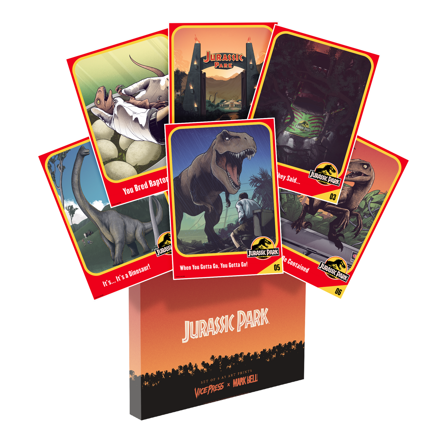 Jurassic Park - Authentic Movie Art Prints By Mark Bell | Vice Press