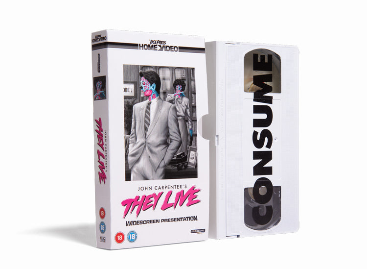 They Live VHS - Screen Print Slipcase Edition | Vice Press Home Video