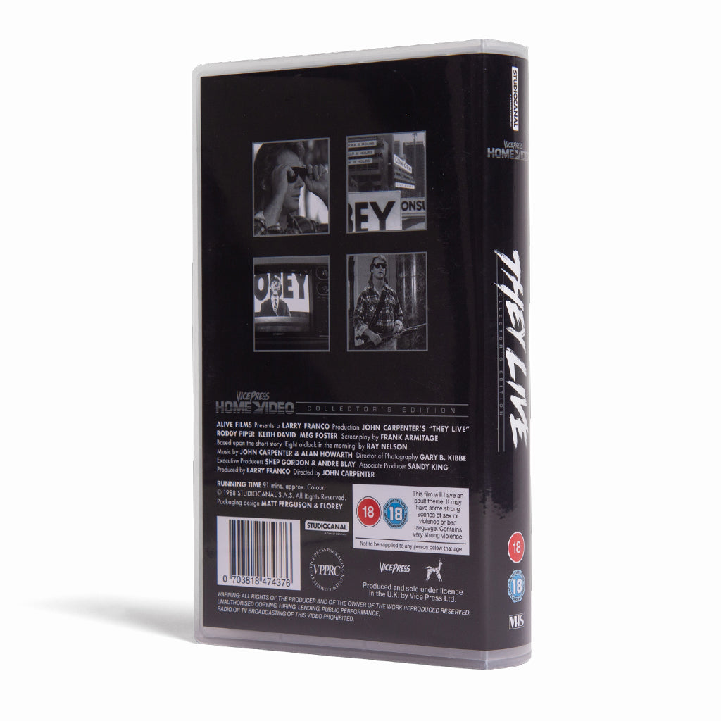 They Live VHS - Collector's Edition VHS | Vice Press Home Video