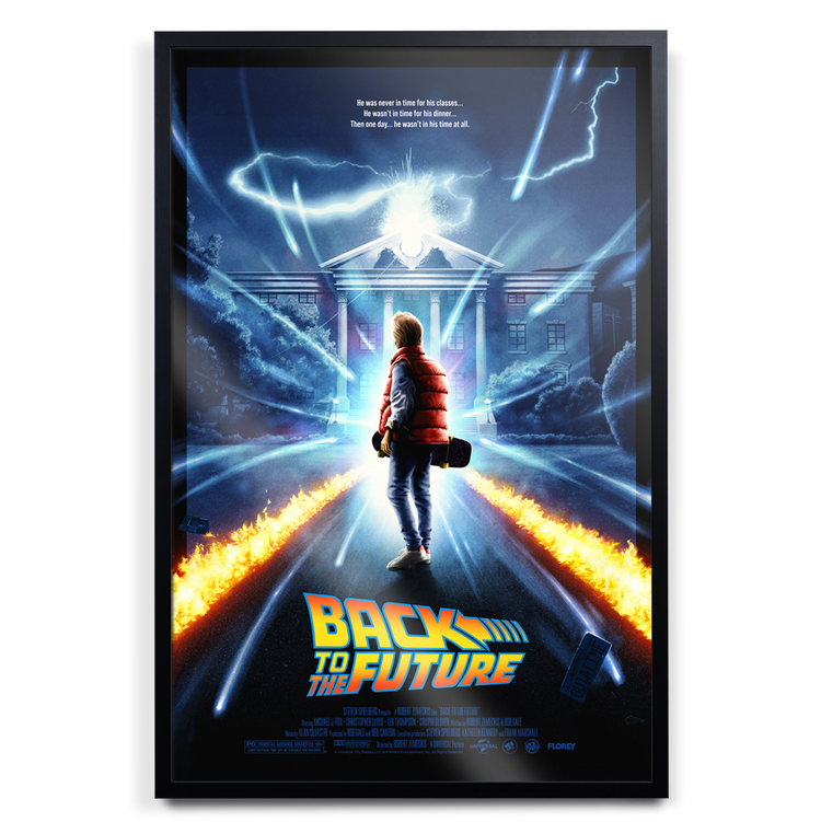 Back To The Future Movie Poster By Florey | Vice Press