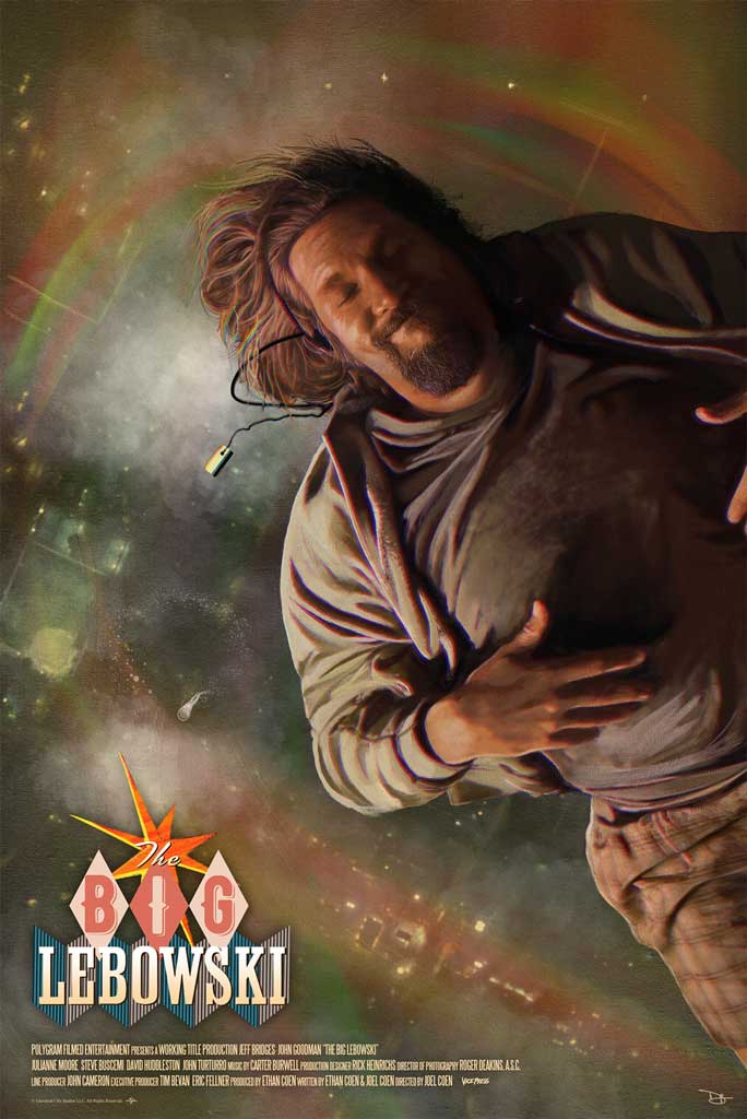 The Big Lebowski (Variant) - Poster By Dave O'Flanagan | Vice Press