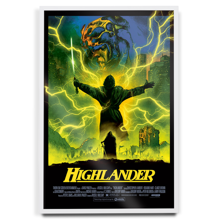 Highlander (Variant) Movie Poster By Matt Griffin | Vice Press