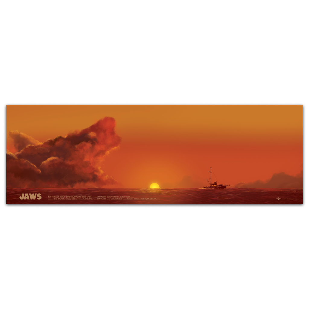 Jaws Art Print Movie Poster - By Neil Fraser | Vice Press