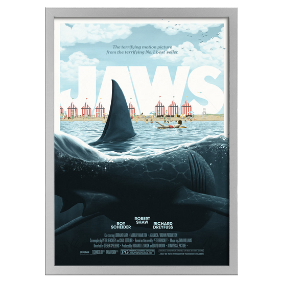 Jaws - Art Print Movie Poster By Florey | Vice Press