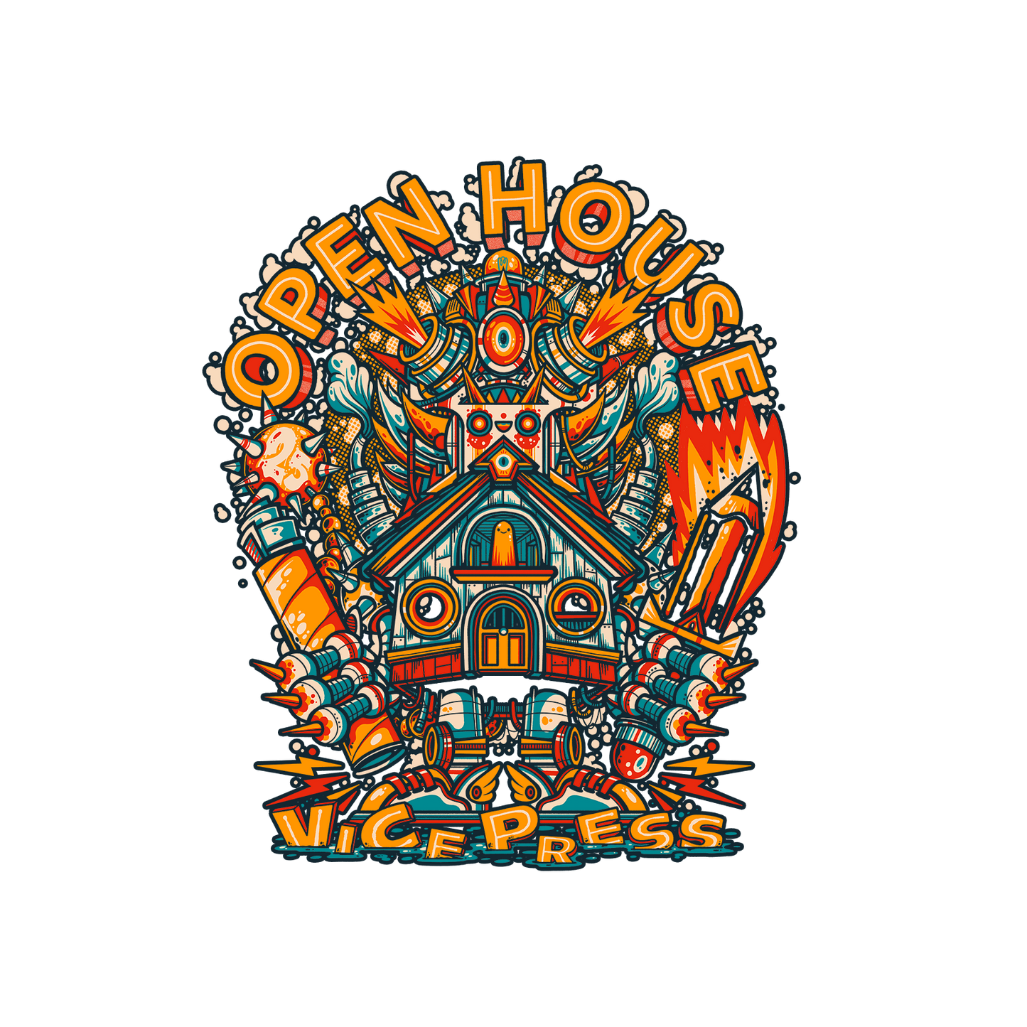 Vice Press Open House 2025 T-Shirt By Drew Millward | Vice Press
