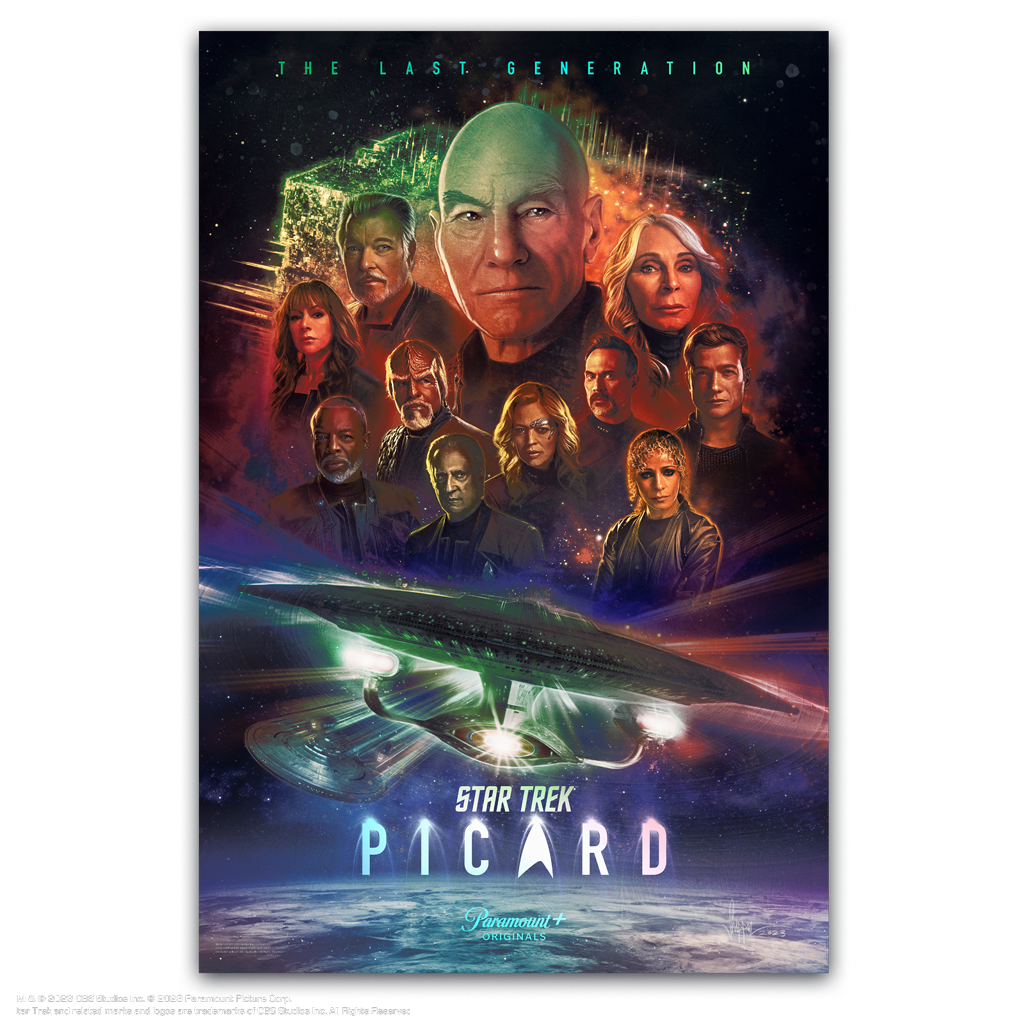 Star Trek Picard Foil Fine Art Print By Paul Shipper Vice Press