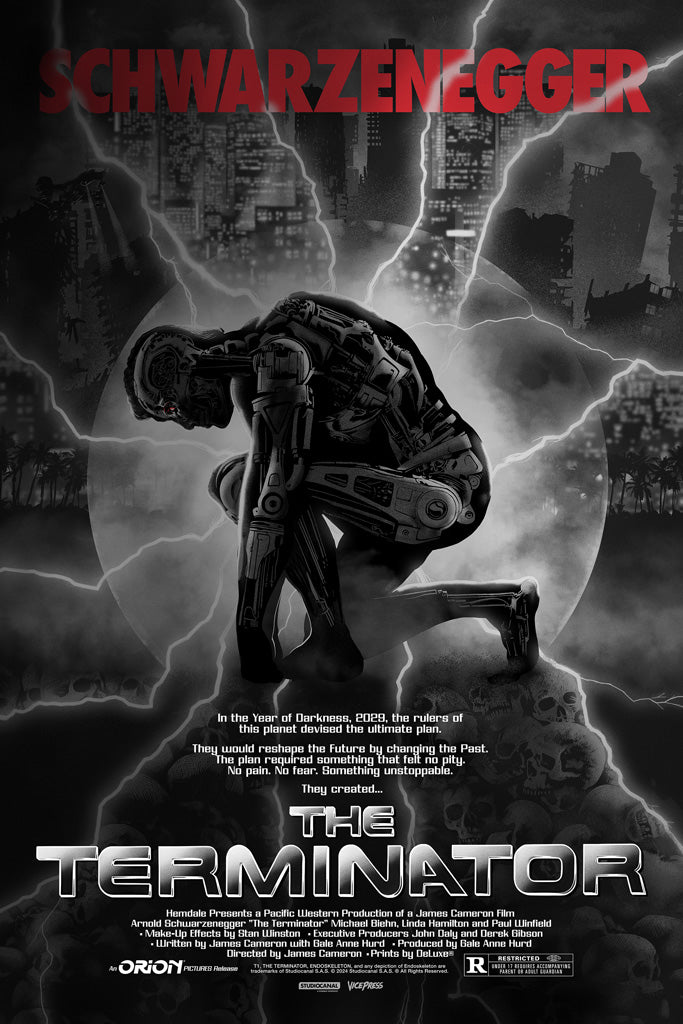 The Terminator (Foil Variant) - Movie Poster By Raid71 | Vice Press