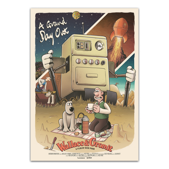 Wallace & Gromit In A Grand Day Out - Art Print | Vice-Press – Vice Press
