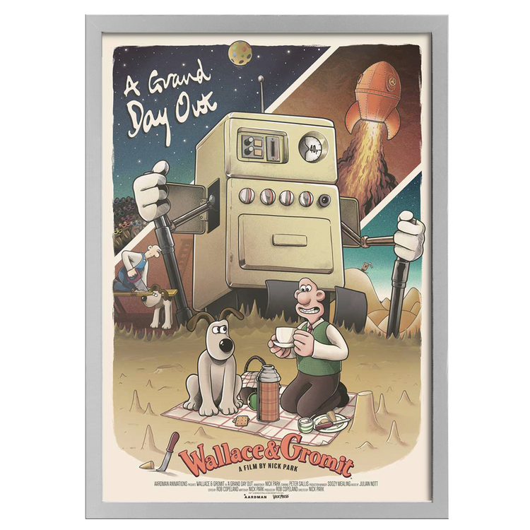 Wallace & Gromit In A Grand Day Out - Art Print | Vice-Press – Vice Press