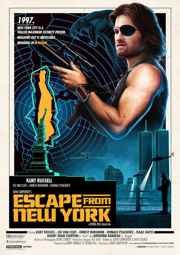 Limited Edition Posters Of The Movie "The Escape From New York" | Vice ...