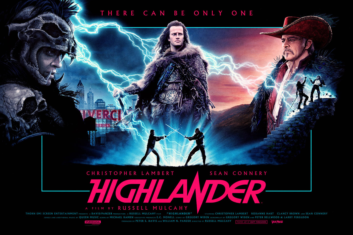 Highlander - Foil Movie Poster By Matt Ferguson | Vice Press