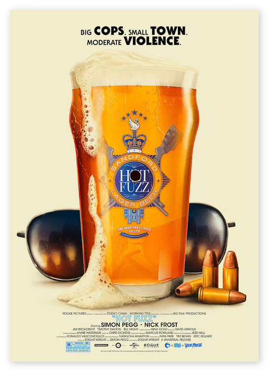Limited Edition "Hot Fuzz" Movie Posters | Vice-Press – Vice Press