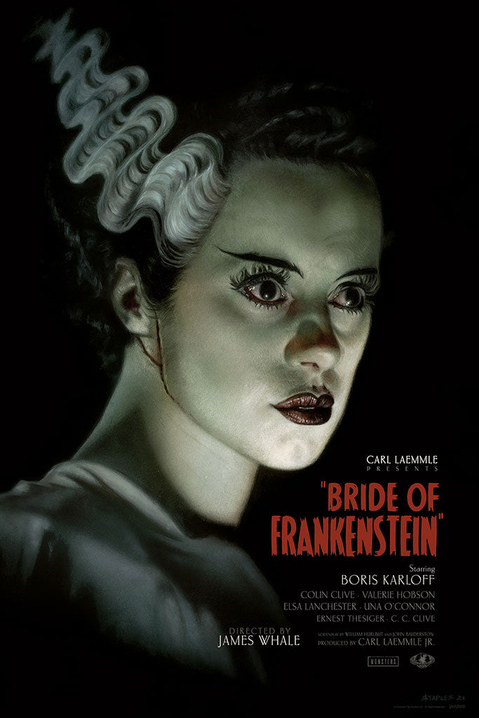 Bride of Frankenstein Movie Poster by Greg Staples – Vice Press